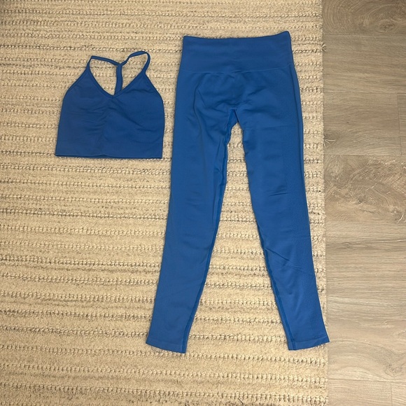 Other | Blue Workout Set | Poshmark